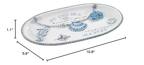 Avanti Linens - Vanity Tray, Countertop Accessories, Sea Inspired Home Decor (Island View Collection)