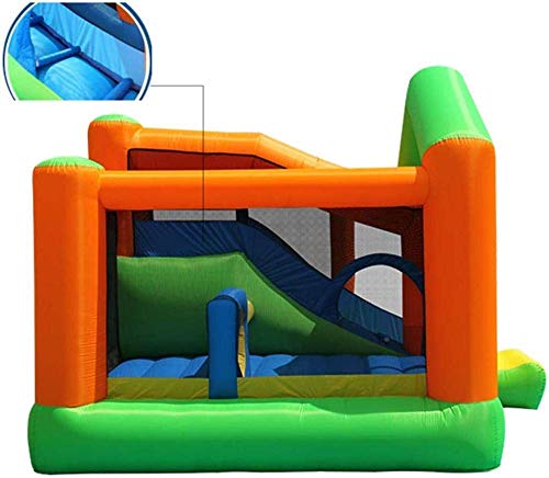 Inflatable Castle and Slide, Children Slide Outdoor Small Naughty Castle Home Trampoline/Square Playground Kids Playpen Colors