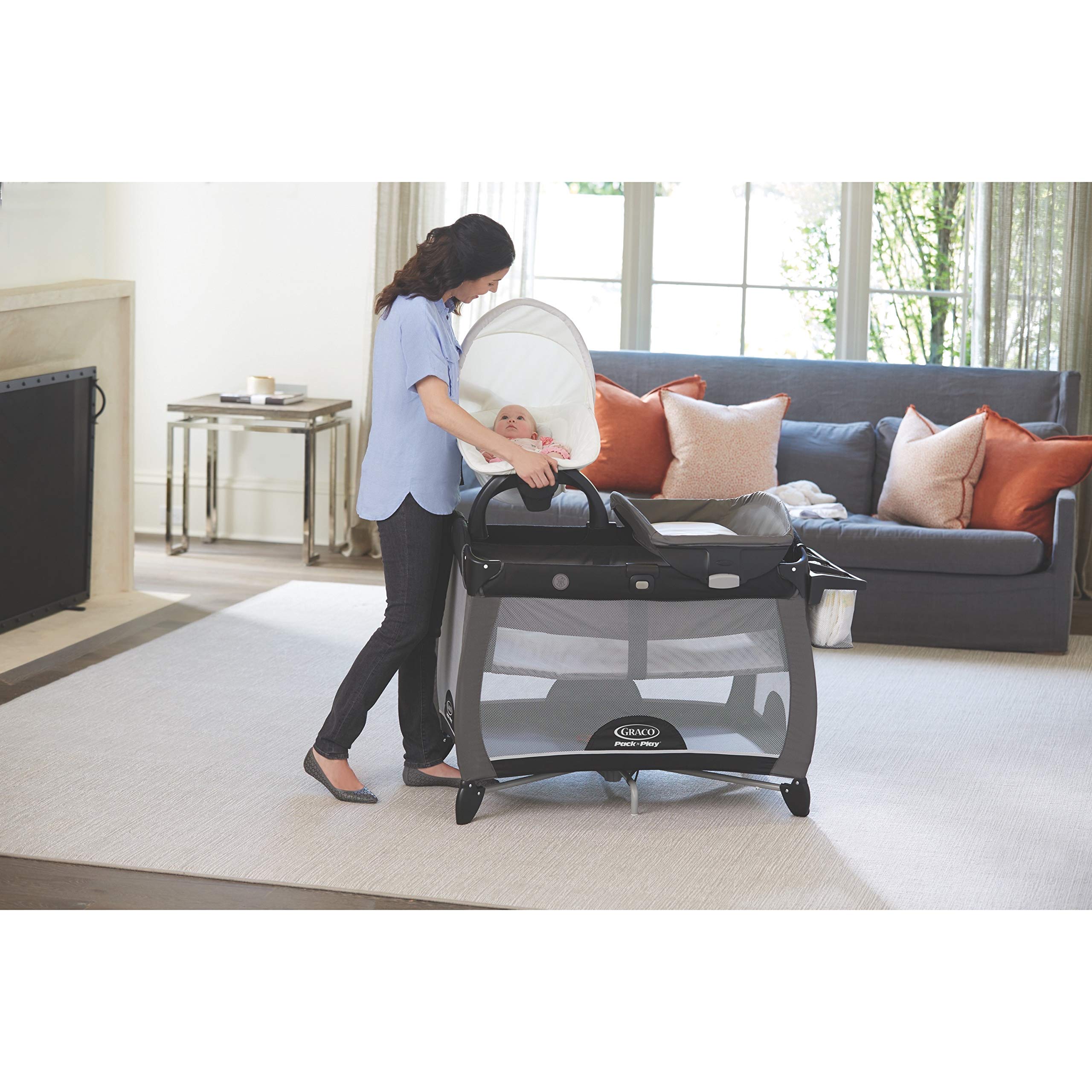 Graco Pack 'n Play Playard Quick Connect Portable Seat Deluxe, McKinley