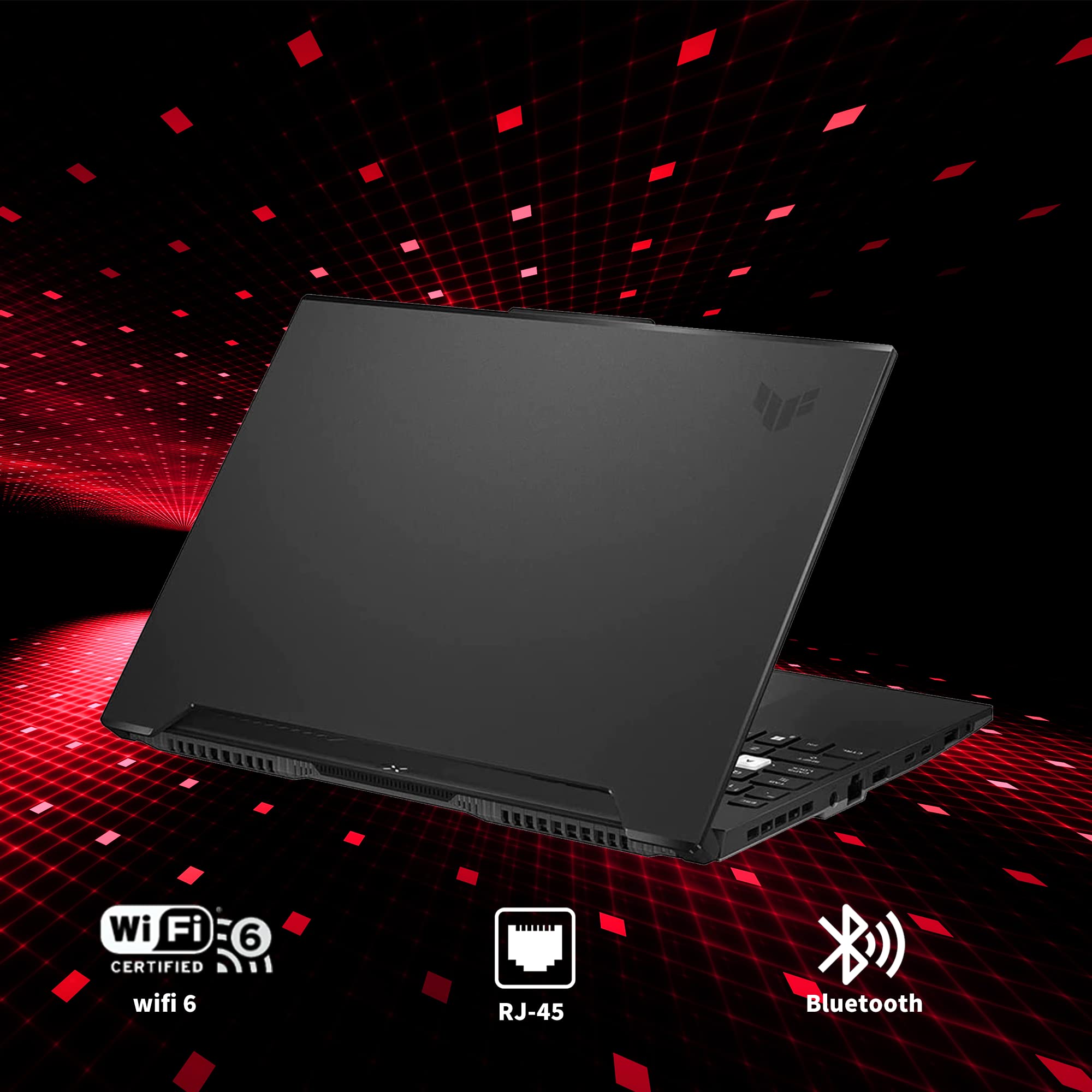 ASUS TUF 15.6"" 144Hz Gaming Laptop, Intel 11th Core i5-12450H 32GB DDR5 RAM, 1TB PCIe SSD, NVIDIA GeForce RTX 3050 Graphics, Backlit Keyboard, Windows 11, Eclipse Grey, 32GB USB Card, Black