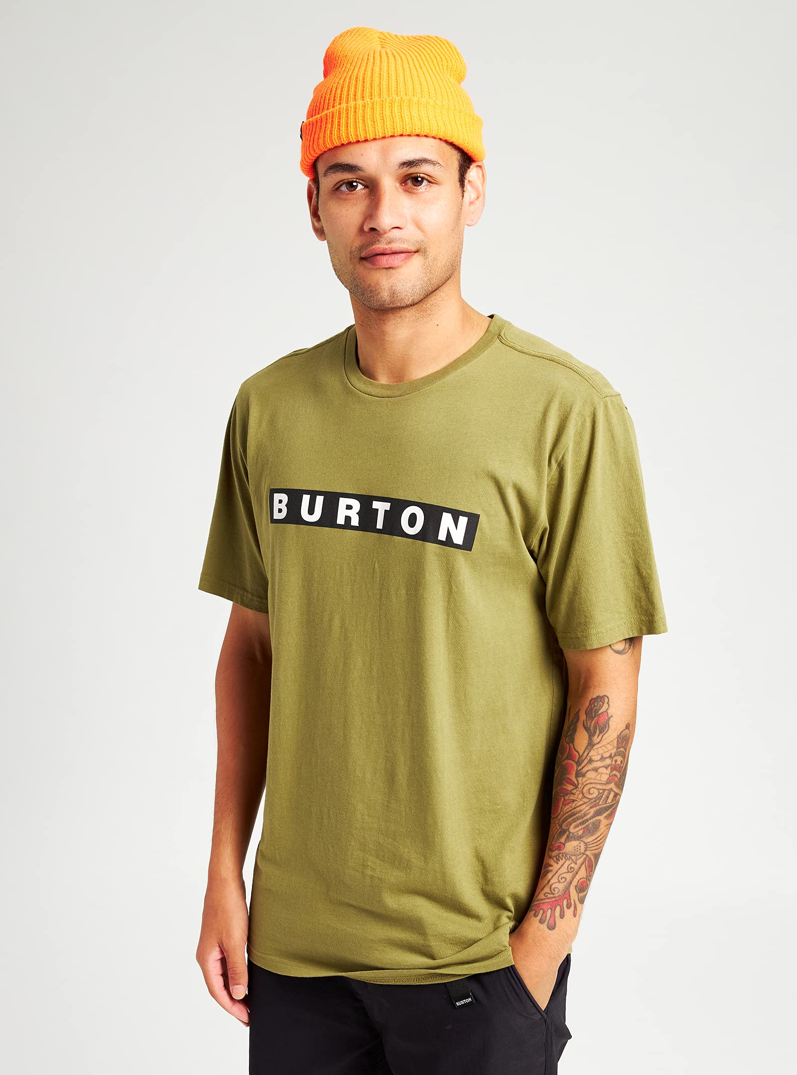 Burton Men's Standard Vault Short Sleeve Tee, Martini Olive, Medium