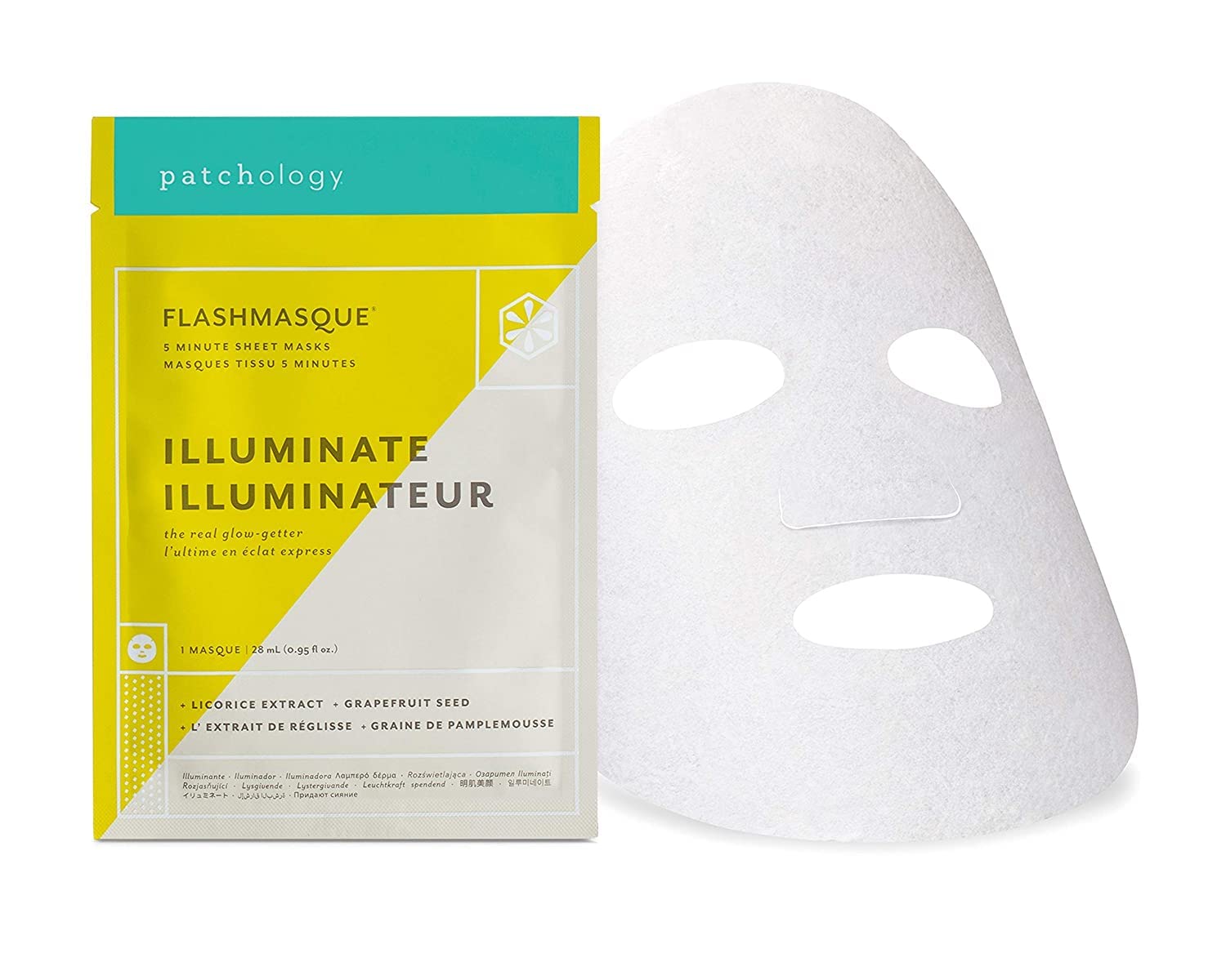 Patchology Perfect Weekend Facial Sheet Mask - Potent Hyaluronic Acid & Firming Formula - Intense Moisturizing & Hydration for Men & Women - Ultimate Skin Revitalizing Face Sheets, 3 count