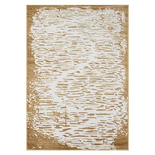 LUXE WEAVERS Artistic Textured Metallic Area Rug,Gold,8'X10'