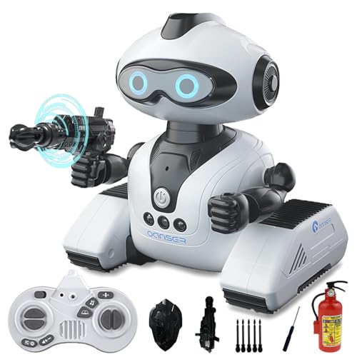 BUSYSIR Robot Toys for Kids - Gesture Sensing RC Robot Toys for Boys Girls, Smart Robot with DIY Arms, Music, Record, Program, Remote Control Toys Birthday Gifts for Kids Age 3 4 5 6 7 8 9