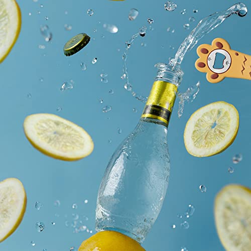 Bottle Opener Insert - 20 Sets Stainless Steel Bottle Opener Inserts Kit with Screws Screwdriver for Bottle Opener DIY Resin Mould Kit Bottle Opener Hardware Parts Supply