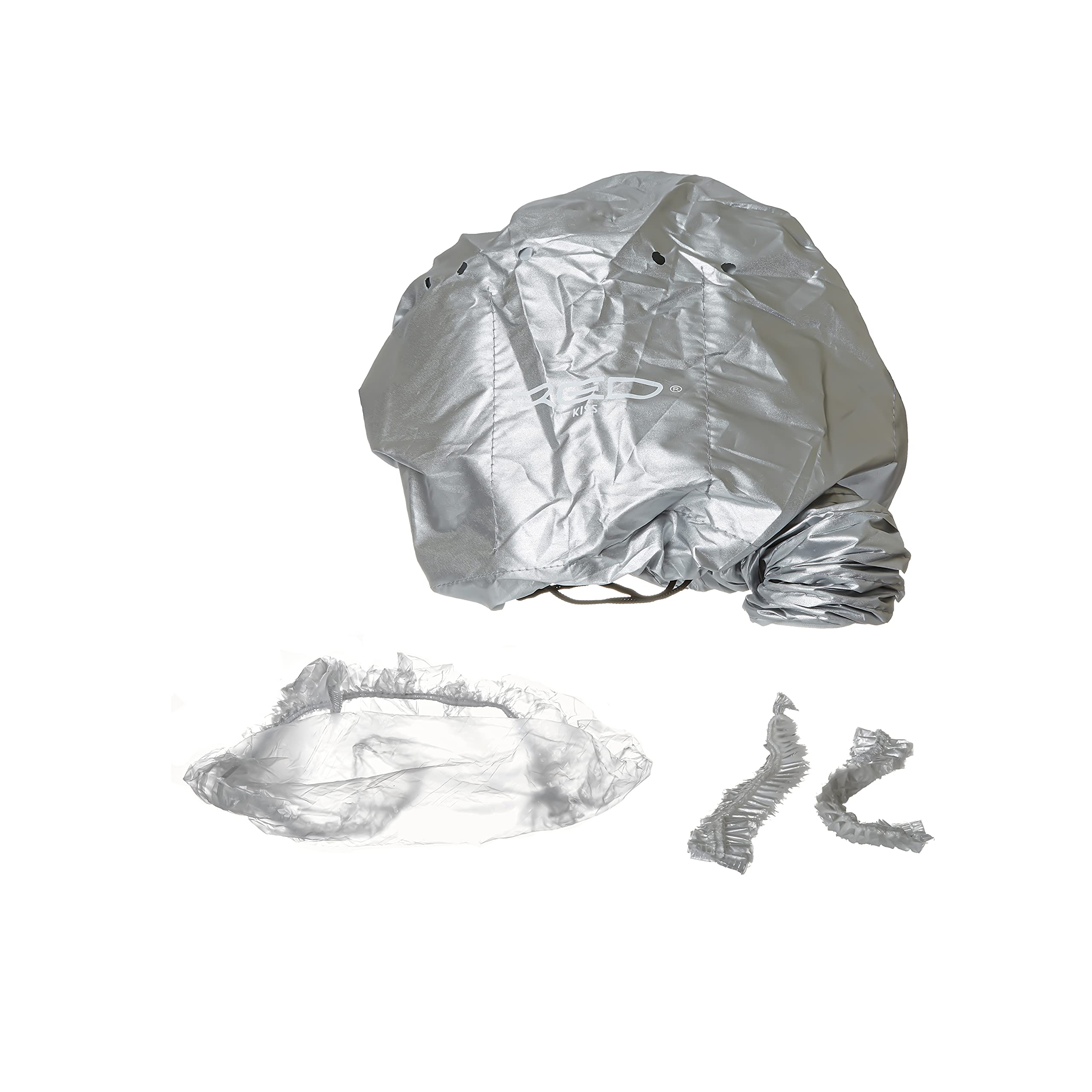 Red by KISS Universal Soft Bonnet Hair Dryer Attachment Works with ANY Hand Held Dryer Bonus 3pcs Shower Cap Included