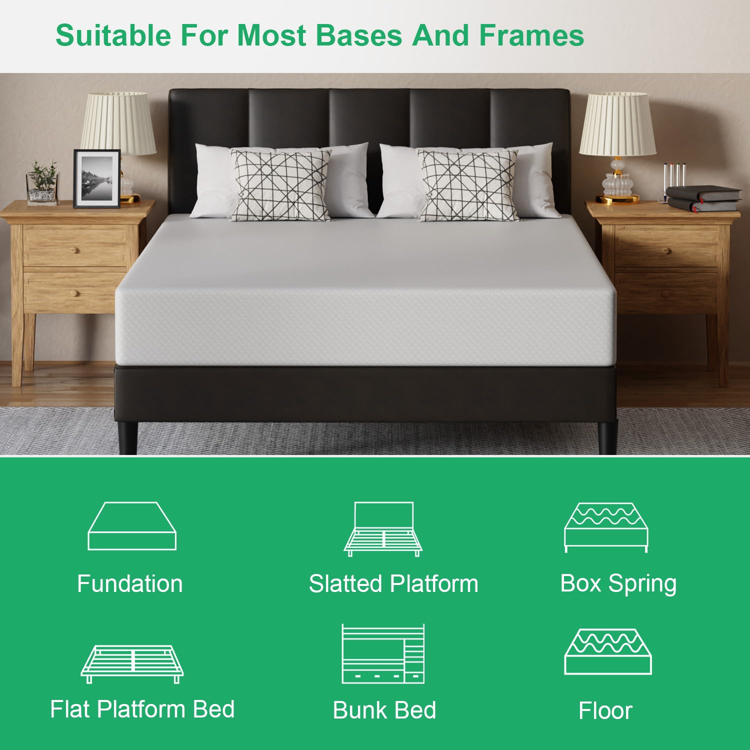 8 Inch Full Size Mattress,Gel Memory Base Foam Full Mattress,Pressure Relieving,Cooler Sleep Supportive,Full Mattress in a Box,CertiPUR-US Certified,Bed-in-a-Box,Full,75" L x 54" W x 8" Th