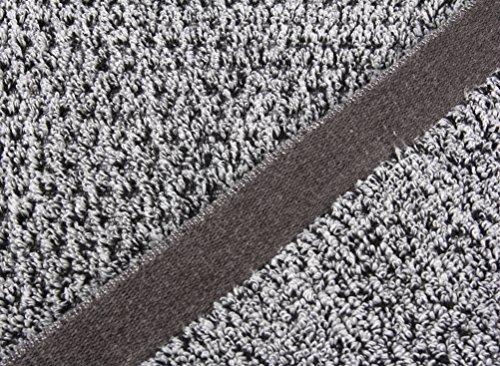 Everplush Diamond Jacquard 6 Pieces Bath Towel Set, Grey