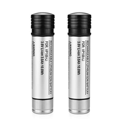 ANTRobut 2Pack 3.0Ah Li-ion Battery Replacement for Black and Decker 3.6 Volt Battery Versapak VP100 VP100C VP105 VP105C VP110 VP110C VP143