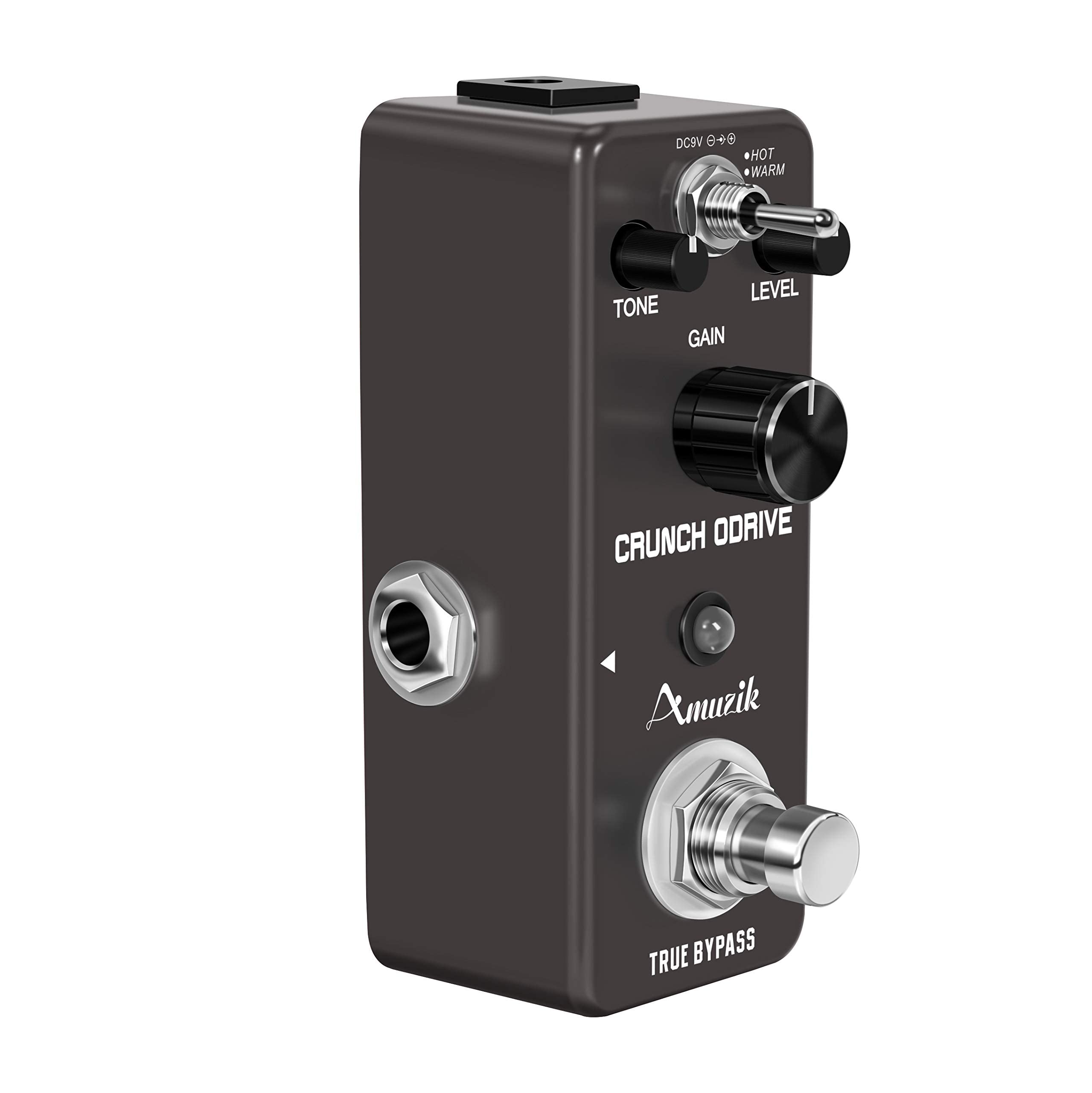 Amuzik Overdrive Guitar Effect Pedal Analog Classic Overdrive Effects Pedals 2 Modes Tube Screamer for Electric Guitar True Bypass