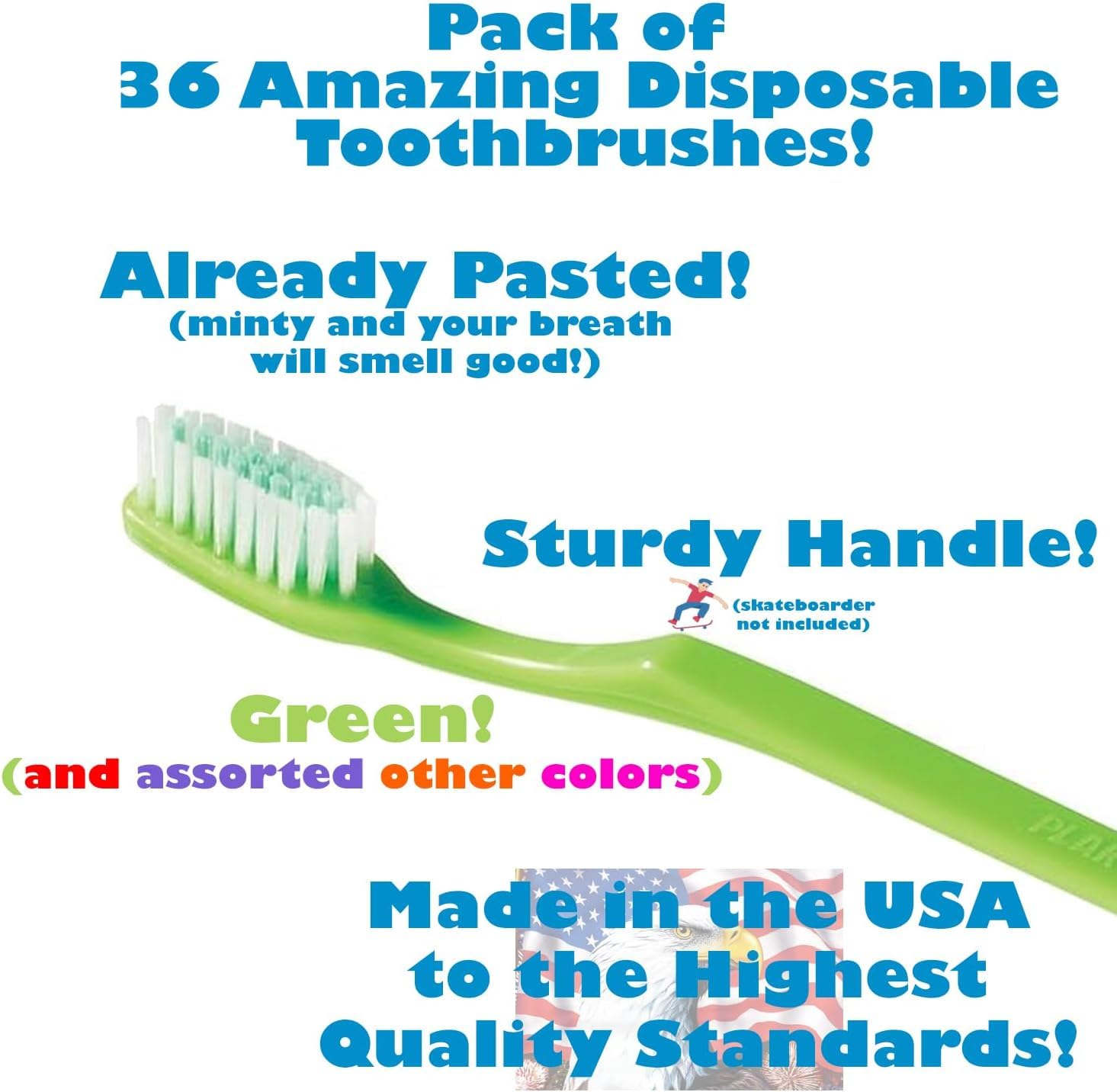 E-Curve Individually Wrapped Toothbrush (Box of 144 Toothbrushes)