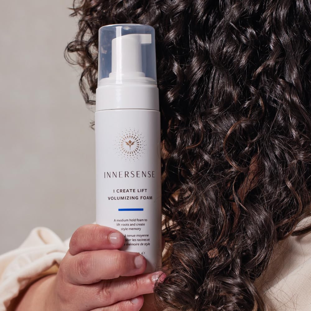 INNERSENSE Organic Beauty - Natural I Create Lift Volumizing Foam | Non-Toxic, Cruelty-Free, Clean Haircare (2.37 fl oz | 70 ml)