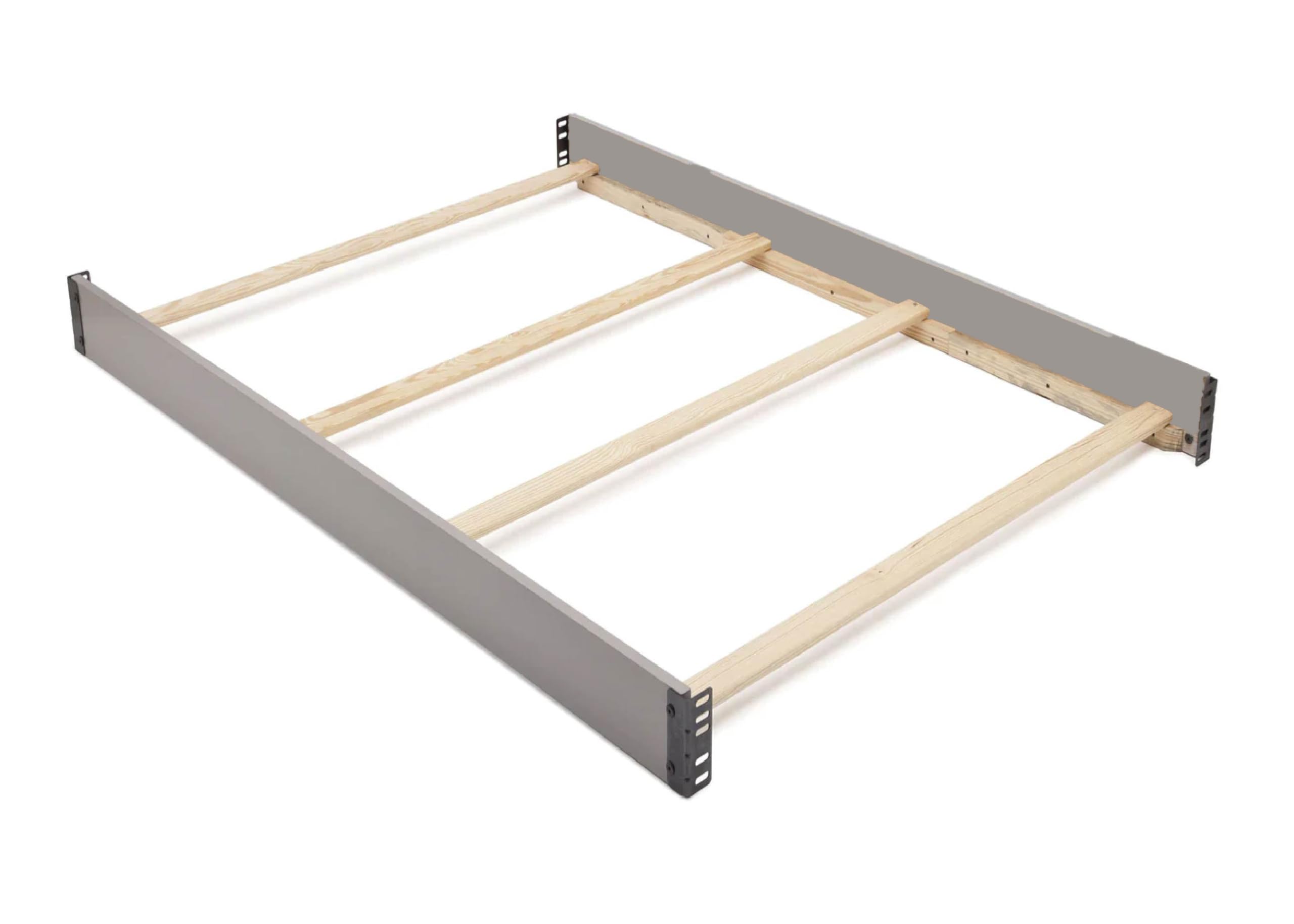 Full Size Conversion Kit Bed Rails for Canton Deluxe Crib by Delta Children - #0050 (Grey - 026)