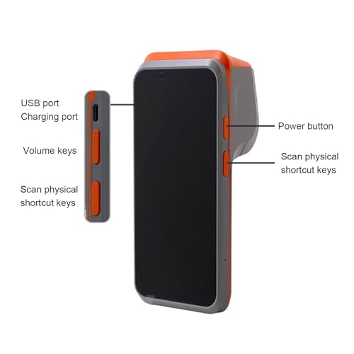 ATONLY Thermal Receipt Printer 8MP Camera Scanner Multifunctional Handheld POS Printer Applicable for Small Businesses