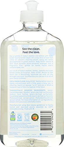 Earth Friendly Products Baby Ecos Bottle and Dish Wash, Free and Clear, Disney, 17 Fl Oz