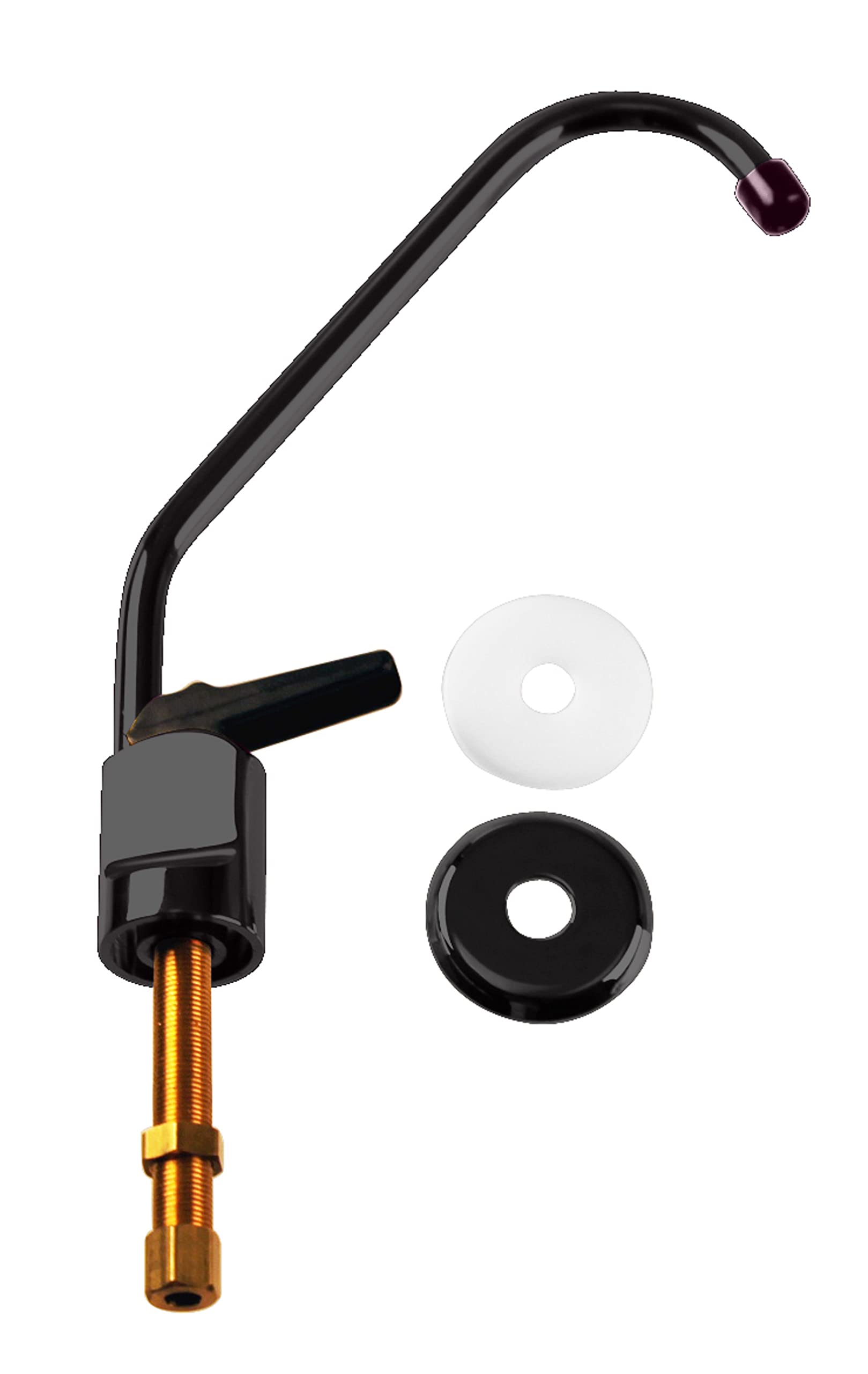 Westbrass A2031-NL-62 8" Touch-Flo Style Pure Cold Water Dispenser Faucet, 1-Pack, Matte Black