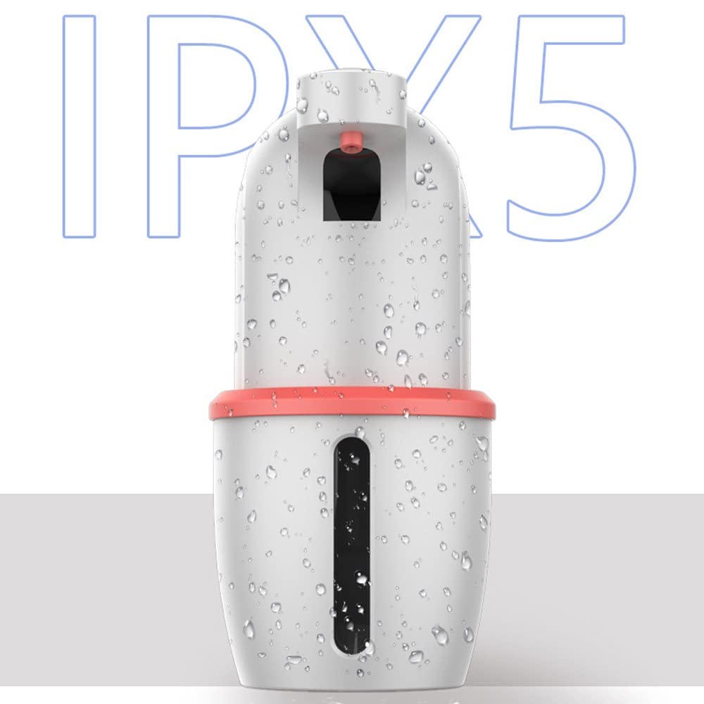 AVLUZ Soap Dispenser, Automatic Induction Foaming Soap Dispenser, Touchless Infrared Sensor USB Rechargeable Liquid Dispenser (Color : Red)