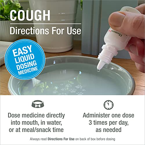 HomeoPet Cough, Natural Cough Treatment for Pets, 15 Milliliters