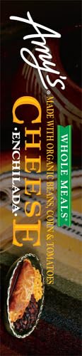 Amy's Frozen Meals, Cheese Enchilada, Made With Organic Black Beans and Corn, Gluten Free Microwave Meals, 9 Oz