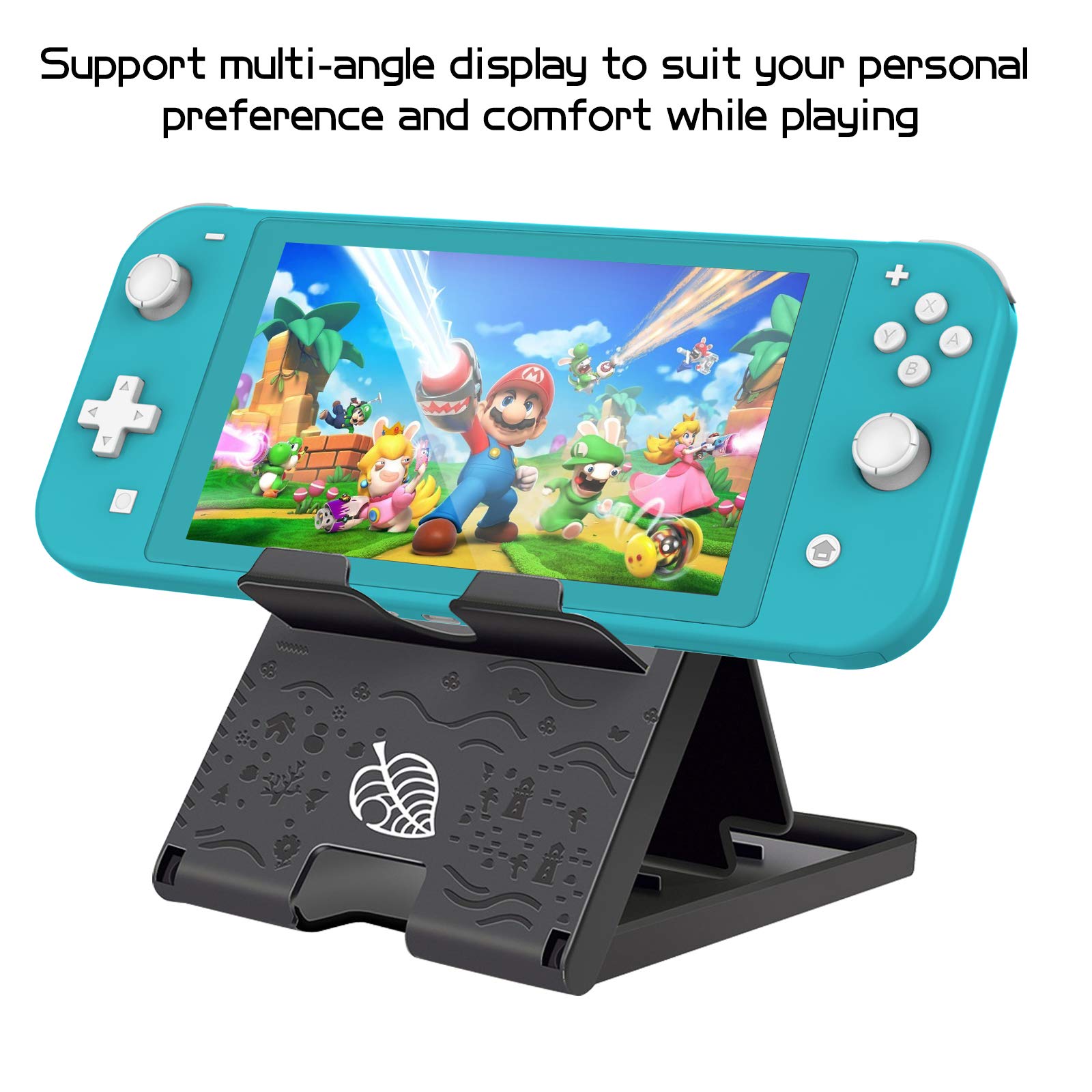 Accessories Bundle for Switch Lite, Kit with Carrying Case, Screen Protector, Playstand, Game Card Case, Charging Dock, USB Cable,Thumb-Grip Caps, Stylus for Nintendo Switch Lite