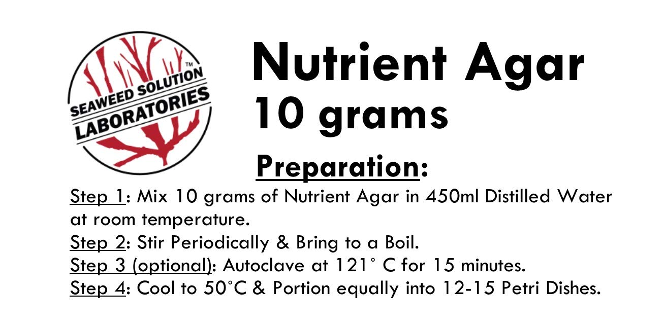 Nutrient Agar 10 Grams (Dehydrated)