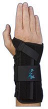 AWEHIRU Med Spec Wrist Lacer Support, 8" Black, Universal Right