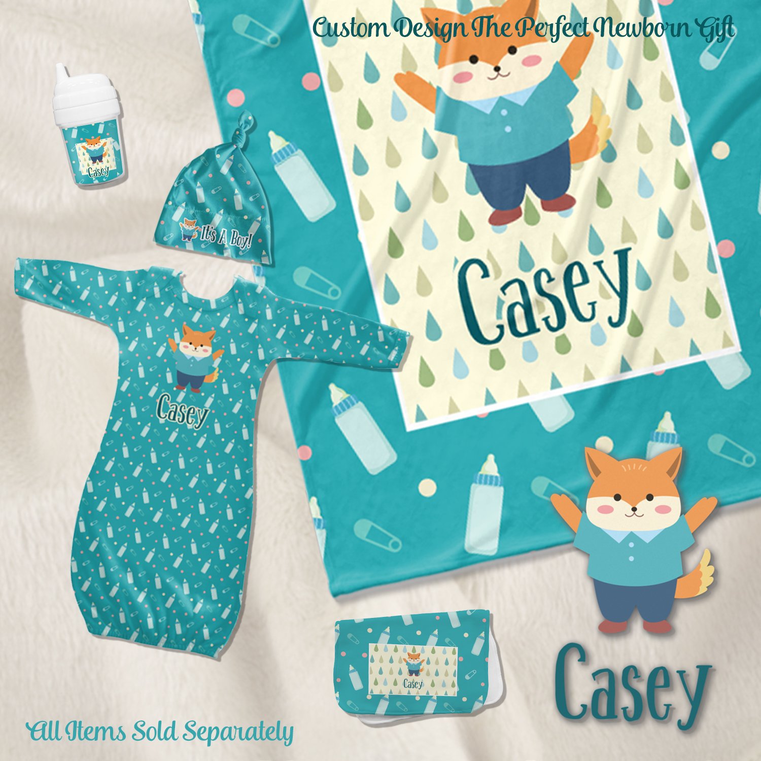 Personalized Basketball Burp Cloth - Fleece w/Name or Text