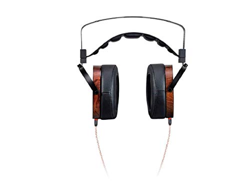 Monolith M1060 Over Ear Planar Magnetic Headphones - Black/Wood With 106mm Driver, Open Back Design, Comfort Ear Pads For Studio/Professional