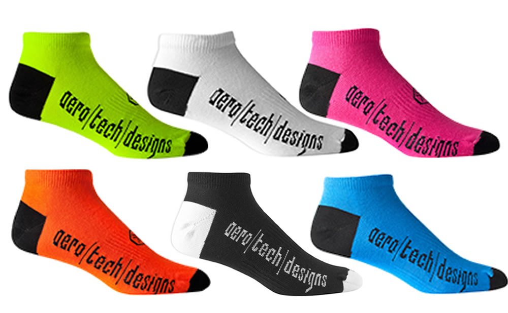 AERO|TECH|DESIGNS | Coolmax Athletic Socks | Low-Cut No-Show | Adult Unisex | X-Large | White