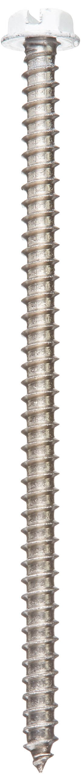 Hard-to-Find Fastener 014973187071 White Hex Head Sheet Metal Screws, 8 x 3, Piece-10