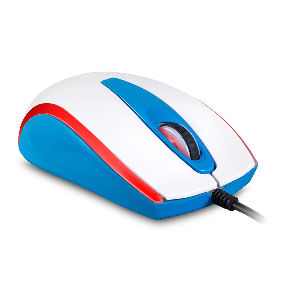 COOLERPLUS Wired Mouse, 1200DPI, Rainbow Breathing Light, USB Computer Mouse for Kids/School/Office/Home/Gaming Mouse, Compatible with Windows for PC, Laptop, Desktop, MacBook(White)