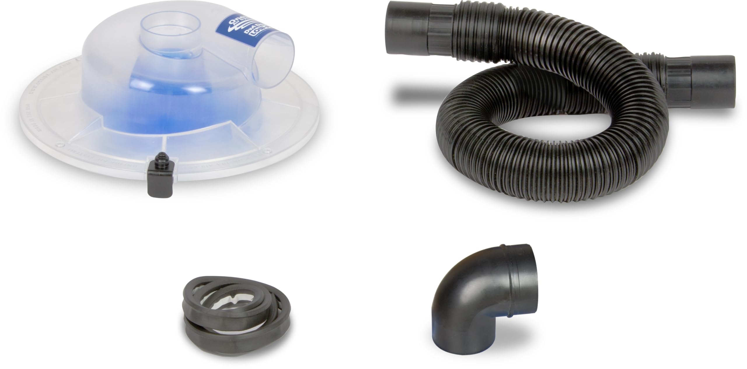 Dust Deputy Low-Pro Plus Lid Dust Separator Kit for Shop Wet Dry Vacuums - 2.5" Adapter & 3' Hose - Fits Standard 5 Gallon Buckets, USA Made
