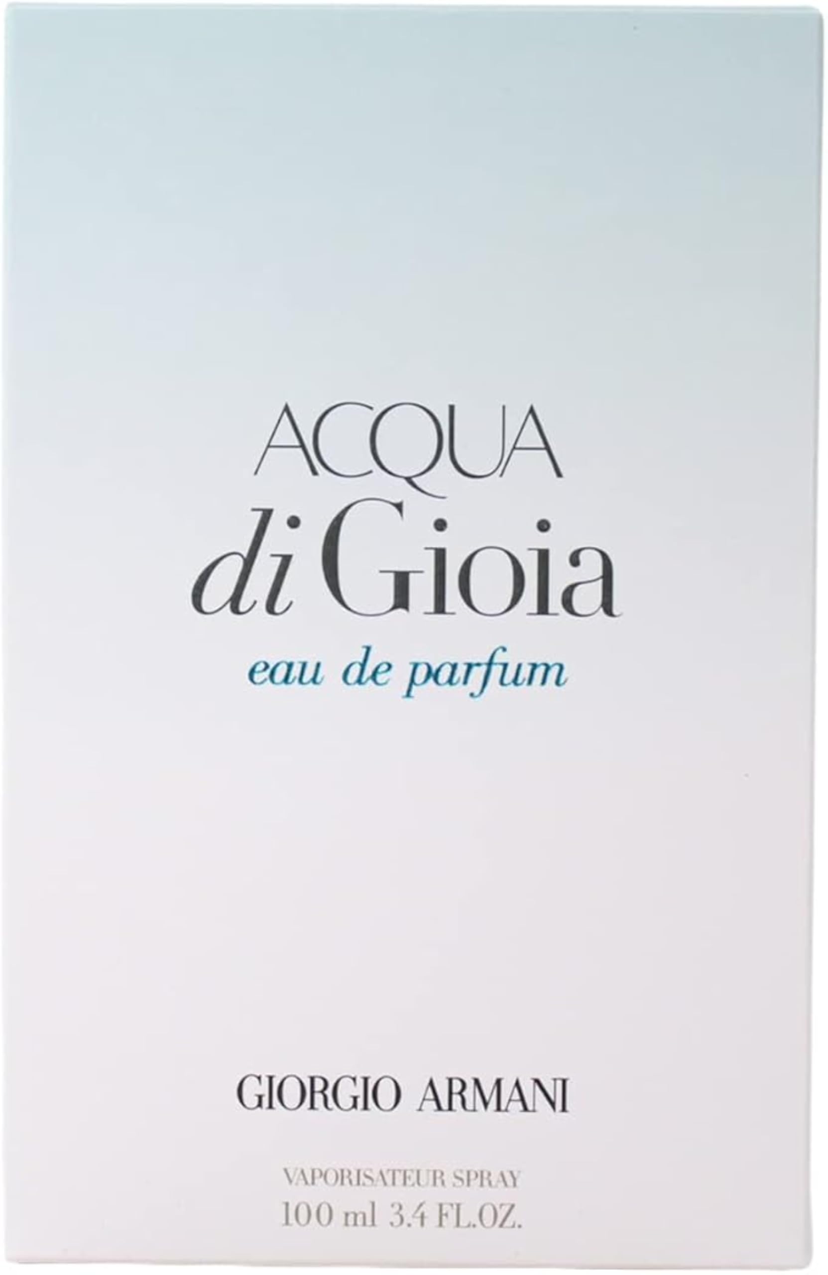 GIORGIO ARMANI Acqua Di Gioia for Women Eau De Parfum Spray, 3.4 Ounce