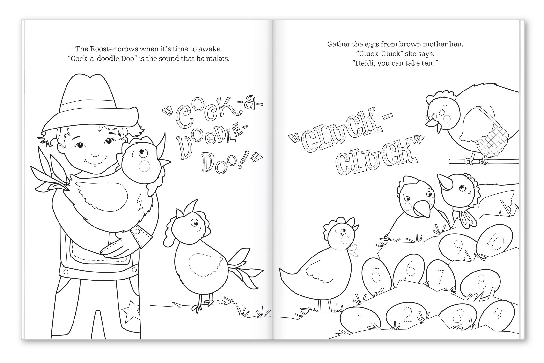 Personalized Coloring & Activity Book for Kids - I See Me! (Farm)