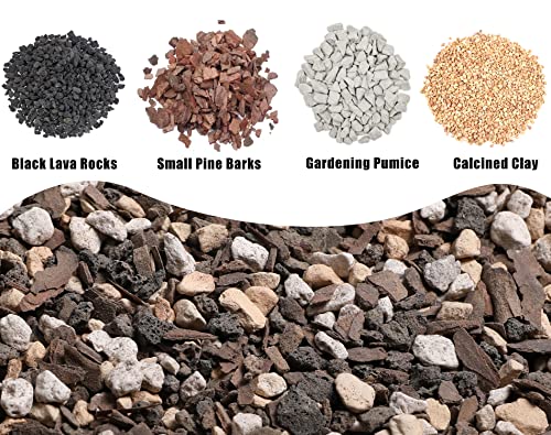 O-FarFarm Bonsai Soil Mix Ready to Use 2 Quart, Fast Draining All Purpose Potting Soil for Bonsai Tree, Ideal for Root Development, Made from Akadama, Lava Rock, Pumice and Pine Barks