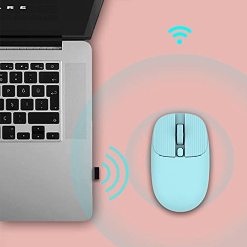 areclern Wireless Gaming Mouse Ergonomic Rechargeable Silent Mouse with USB Receiver Gifts Computer Accessories for Laptop Pink