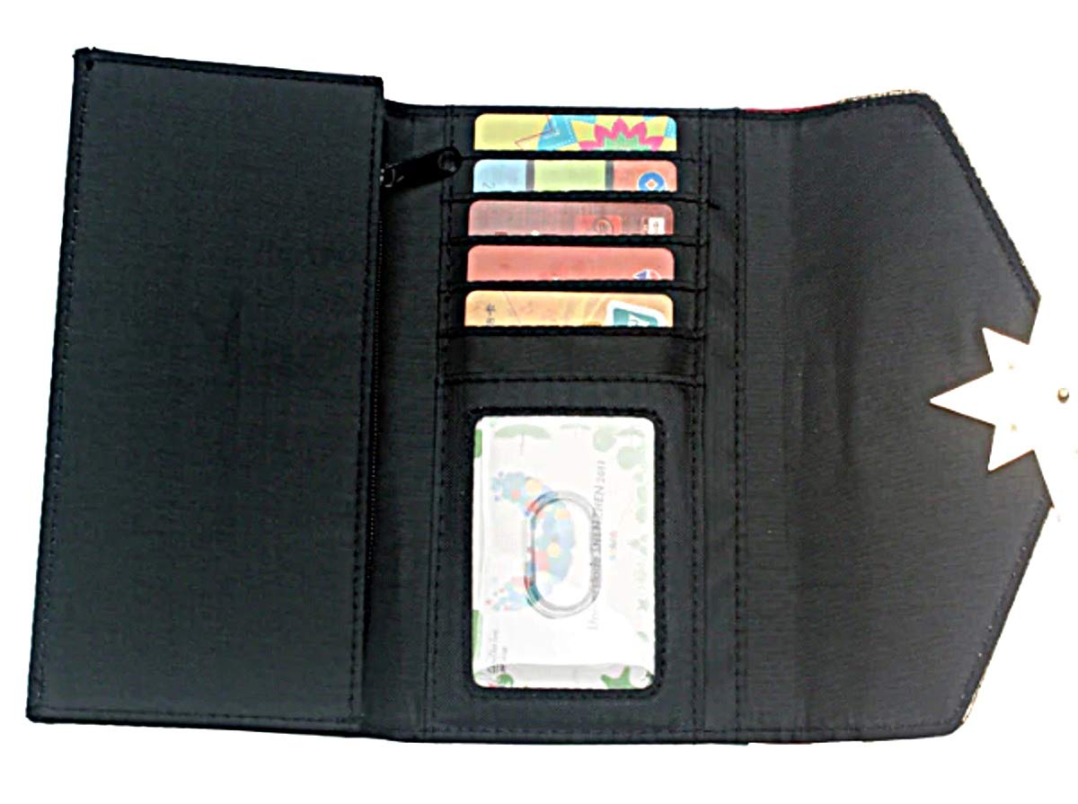 Captain Marvel Trifold Womens Hand Purse Clutch Wallet