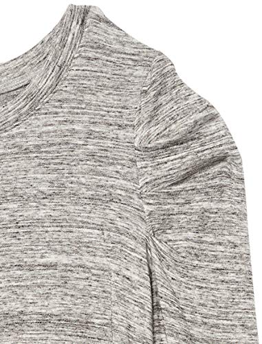 Amazon Essentials Women's Supersoft Terry Pleated-Sleeve Sweatshirt (Previously Daily Ritual), Grey Heather Space Dye, XX-Large