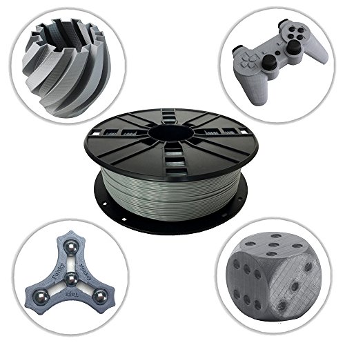 NOVAMAKER ABS Filament 1.75mm, Grey ABS 3D Printer Filament, 1kg Spool(2.2lbs), Dimensional Accuracy +/- 0.03mm, Fit FDM 3D Printer and 3D Pen