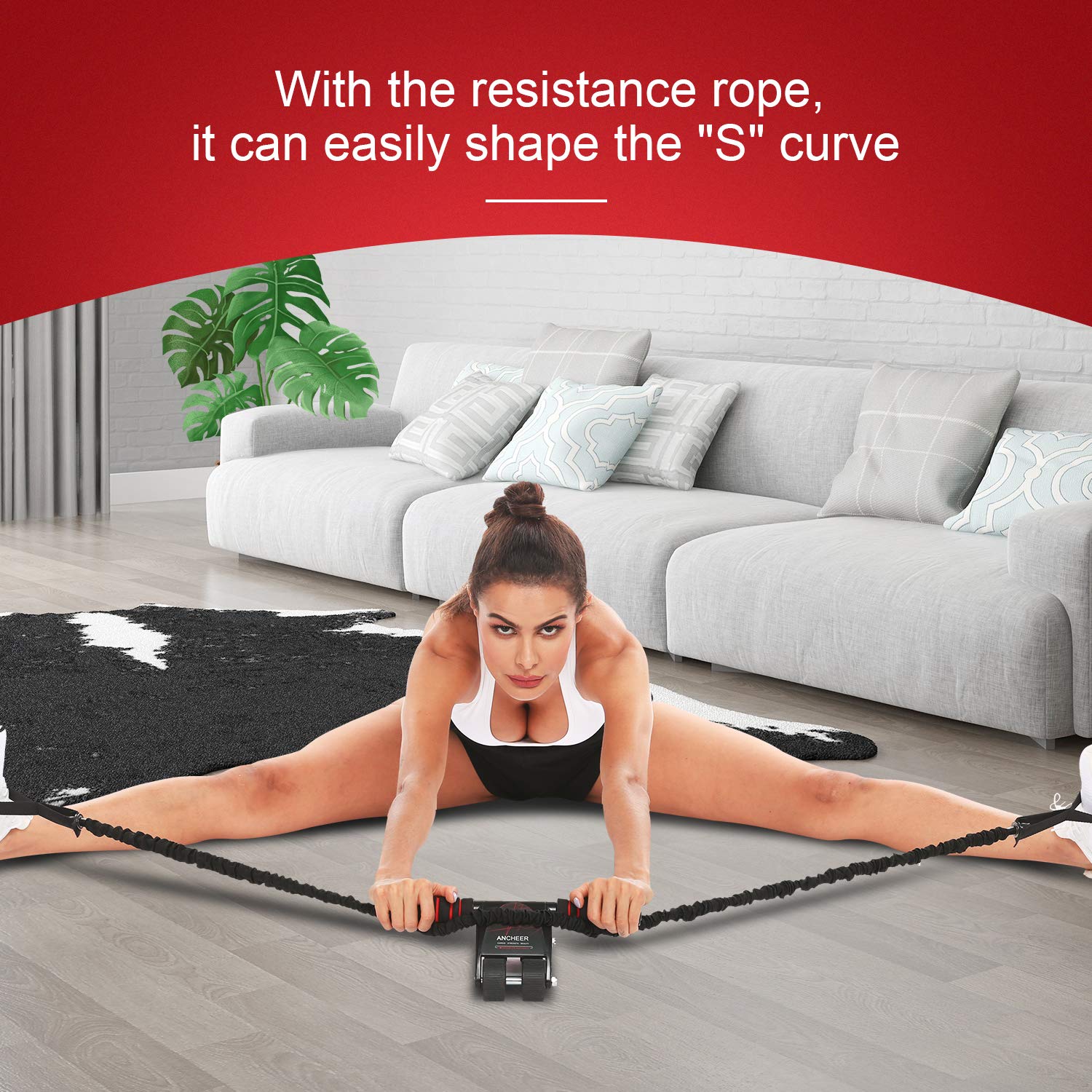 ANCHEER Ab Roller Kit - Perfect Home Gym Equipment for Men and Women Core Workout Essential Abdominal Exercise Tool Ab Roller Wheel Exercise Equipment