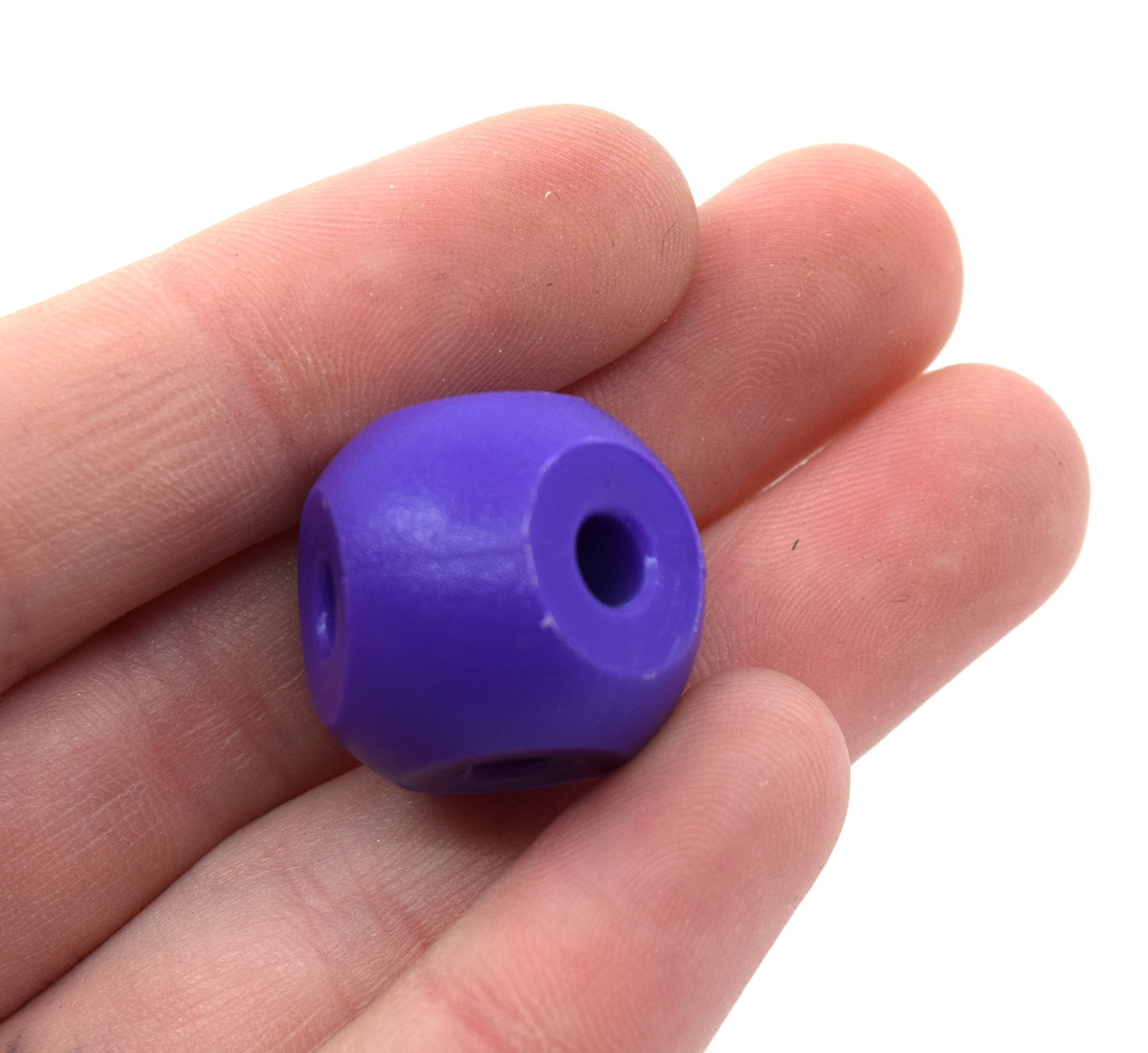Purple Molecule Balls, 10 Pack, 2.2cm, 5 Holes - Molecular Model Parts - Eisco Labs