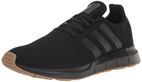 adidas Men's Swift Run legacy Shoe, Black/Black/Gum Black, 9
