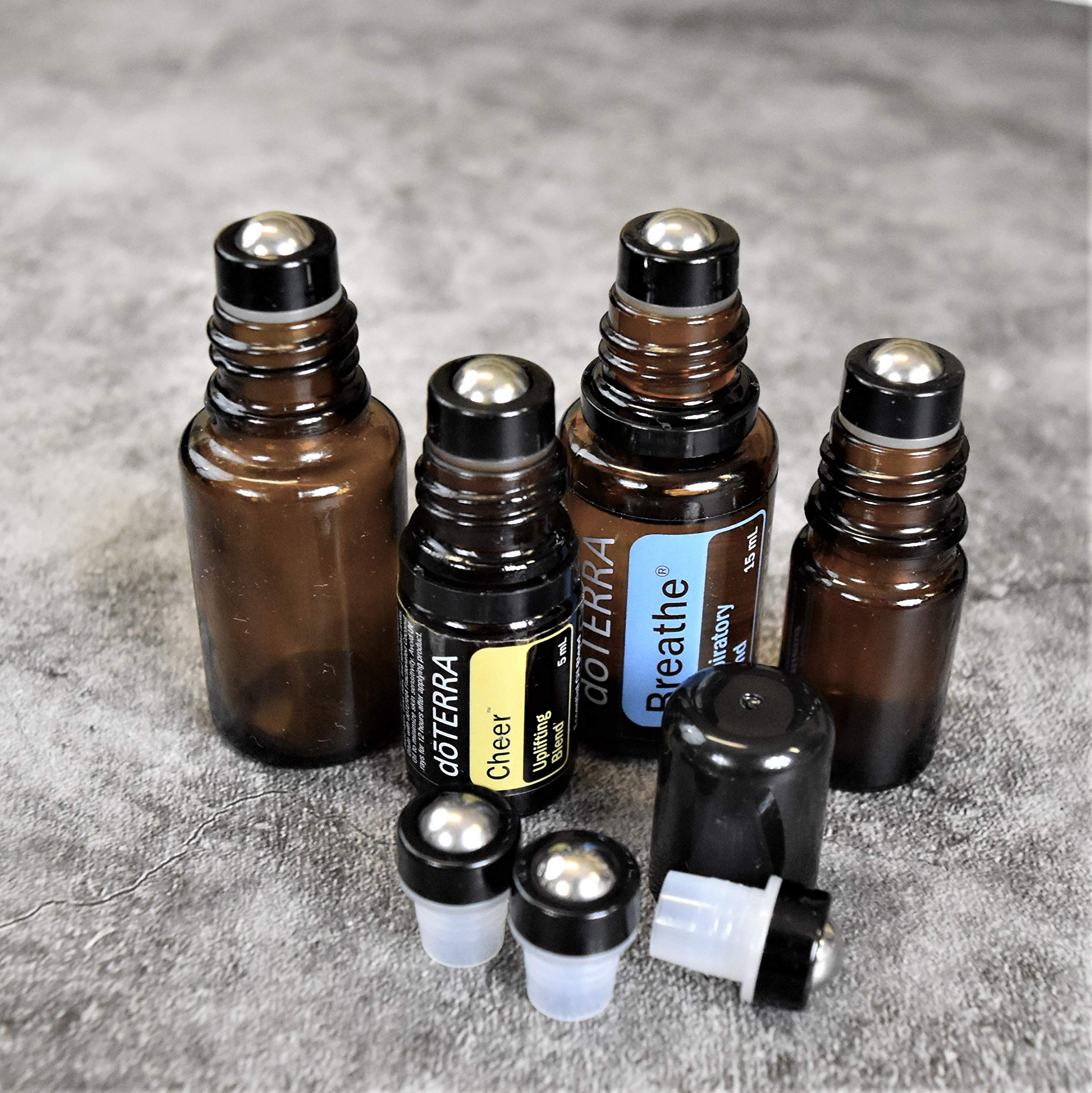 Roller Ball Inserts for 5ml 15ml Essential Oil Bottles β Tops Accessory to Turn Oils Bottle Into Instant Rollers - Fits doTERRA, Young Living, Plant Therapy - Leakproof, Metal, Reusable, 12 Pack