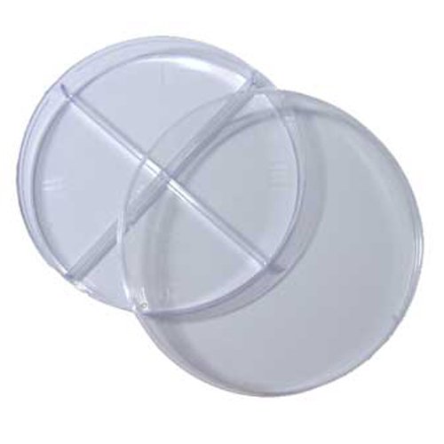 Petri Dish 100 X 15mm Pack of 20 with 4 Sections