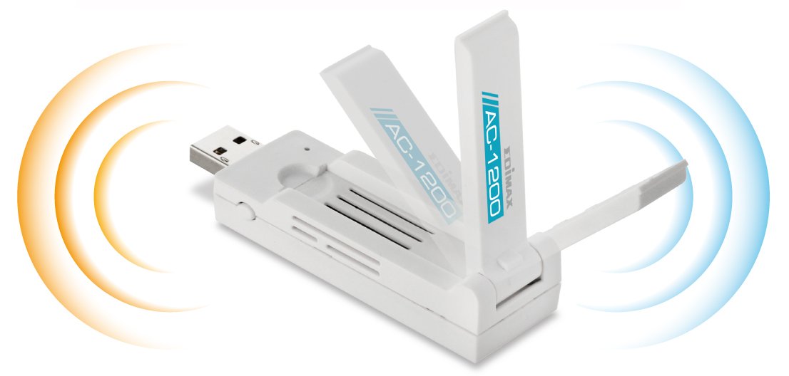 EDiMAX Wi-Fi 5 802.11ac AC1200, Dual-Band 2.4/5GHz Adapter for PC, Wireless AC USB 3.0 Adapter Dongle w/ Foldaway Antenna, Up to 867Mbps Fast Transfer, Win11 Plug-n-Play, Mac OS, Linux, EW-7822UAC
