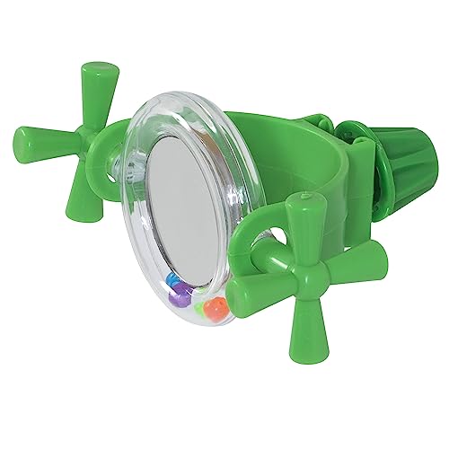 JW Pet Company Activitoy Rattle Mirror Small Bird Toy, Colors Vary
