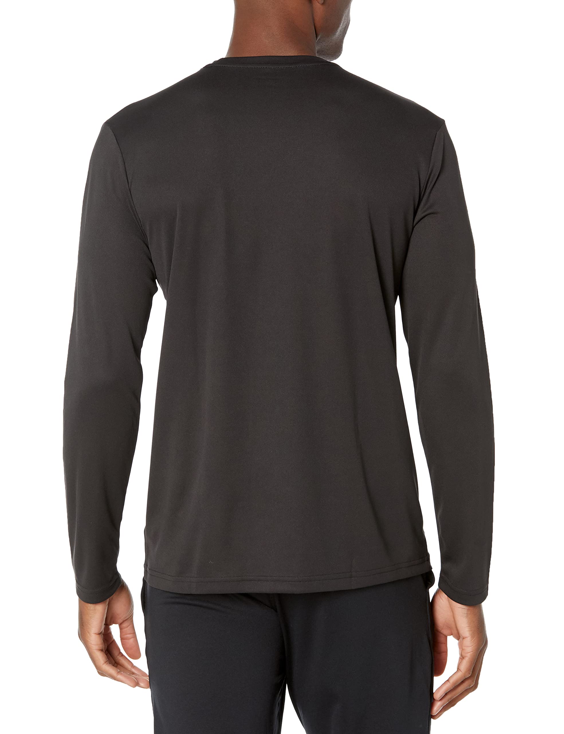Amazon Essentials Men's Performance Tech Long-Sleeve T-Shirt, Black, 3X-Large Big