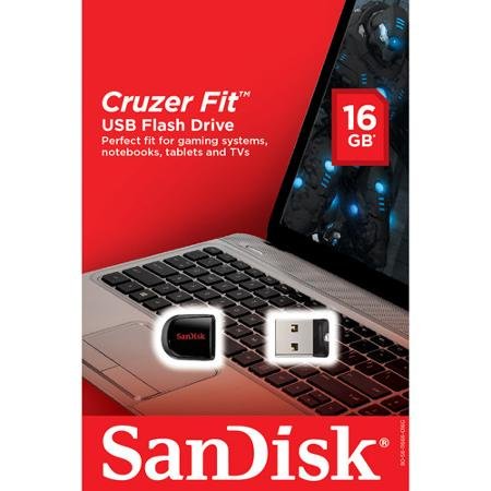 SanDisk Cruzer Fit USB 16GB Flash Drive Thumbdrive