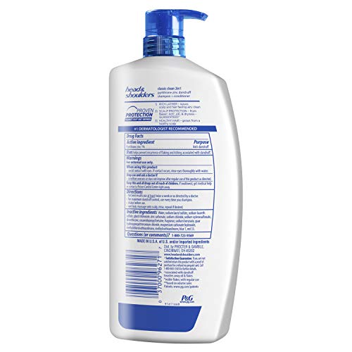 Head & Shoulders Classic Clean 2-in-1 Anti-Dandruff Shampoo + Conditioner, 32.1 oz