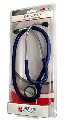 Prestige Medical Clinical Plus Dynamic Range Stethoscope with Clamshell Packaging, Navy